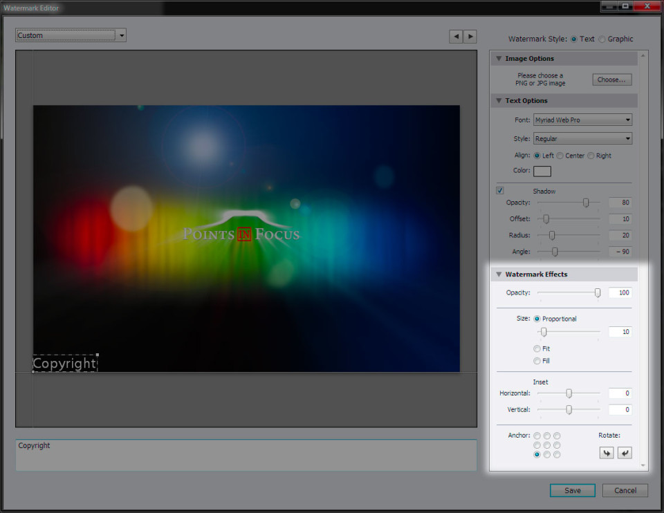 Adding a Graphic Watermark in Lightroom • Points in Focus Photography